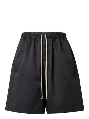 Rick Owens Faun Faille Bermuda Shorts - Black