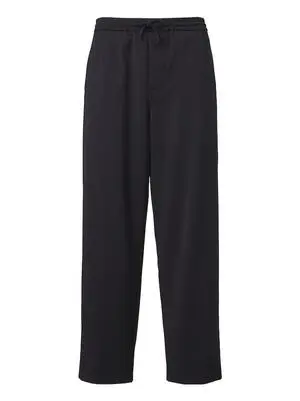 Loewe Wool Straight Leg Trousers - Black