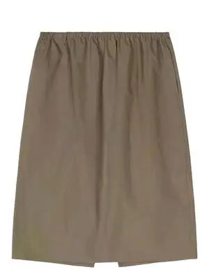 Stylein Sorrel Elasticated-waistband Midi Skirt - Brown