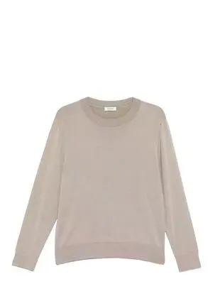 Sandro Crew-neck Long-sleeve Sweater - Brown