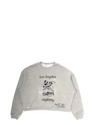 PALY HOLLYWOOD Dr. Blue Cut Off Hoodie Gray