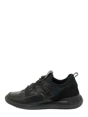 TOD'S Leather And Suede Sneakers - Black