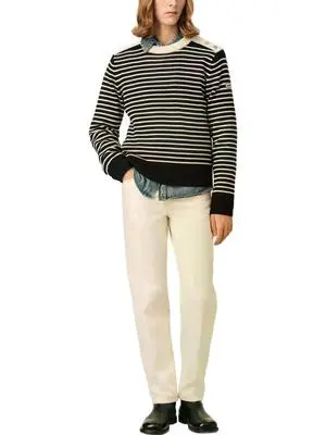 AMI Paris Cotton Straight Fit Jeans - Neutrals