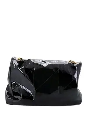 Saint Laurent Jamie 4.3 Quilted Patent Large Shoulder Bag - Black