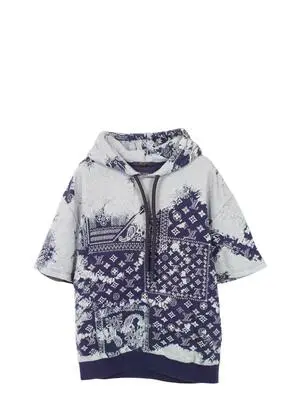 LOUIS VUITTON Monogram Bandana Hoodie - Blue