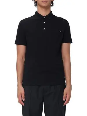 Valentino Garavani Cotton Polo Shirt With Vlogo Signature And Patch Pocket - Black