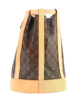 LOUIS VUITTON Monogram Canvas Randonnee Pm Backpack - Brown