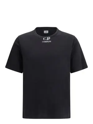 C.P. COMPANY Printed Logo T-shirt - Black