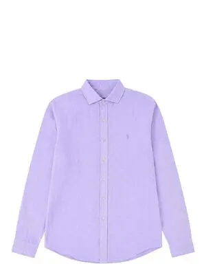 Polo Ralph Lauren Slubby Linen Sport Shirt - Purple
