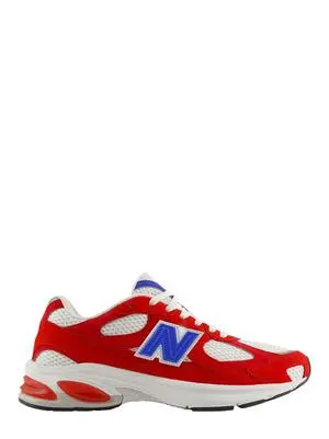 NEW BALANCE 2010 'letter To Legacy White Team Sneakers - Red
