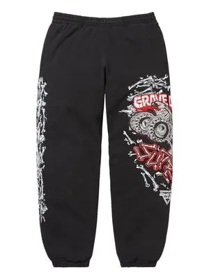 Supreme Monster Jam Grave Digger Bones Sweatpant - Black