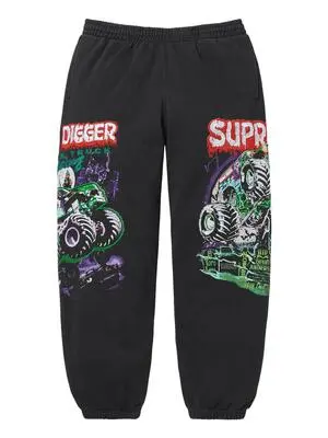 Supreme Monster Jam Grave Digger Sweatpant - Black