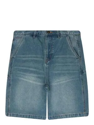 ONE OF THESE DAYS Denim Painter Shorts - Blue
