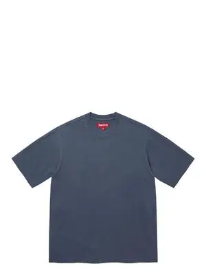 Supreme Rhinestone Script Short-sleeve Top - Blue