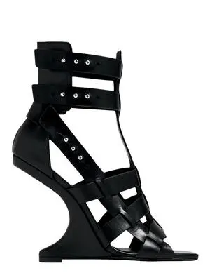 Rick Owens Spartan Wedge Sandals - Black