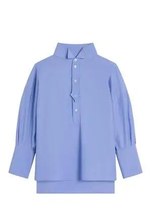 Celine Oversize Cotton Shirt With Triomphe Embroidery - Multicolor
