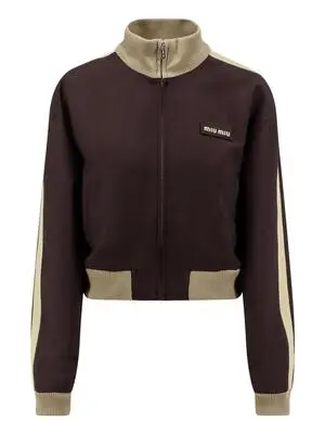 Miu Miu Mohair And Virgin Wool Cropped Jacket - Multicolor