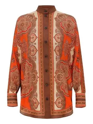 Zimmermann Mahon Dolman Silk Shirt - Multicolor