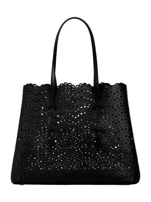 Alaïa ALAIA Mina 37 Leather Shoulder Bag With Vienne Motif Multicolor