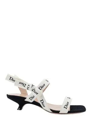 Dior J'adior Embroidered Canvas Sandals - Multicolor