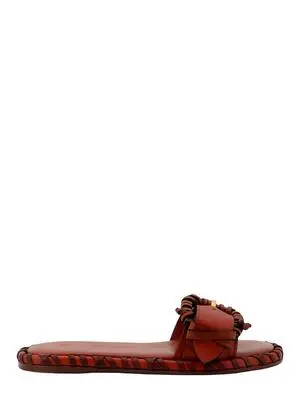 Zimmermann Alchemy Leather Sandals With Woven Details - Multicolor
