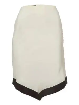 Emporio Armani Asymmetrical Mini Skirt - Neutrals