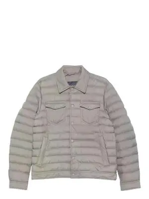 Herno Quilted Press-stud Jacket - Grey