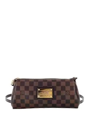 LOUIS VUITTON Eva Handbag Damier Clutch Bag - Brown
