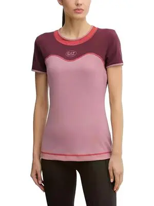 EA7 Ventus7 Panel T-shirt - Pink