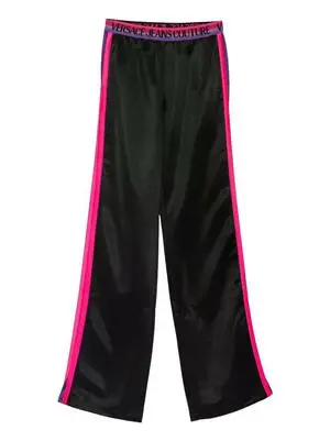 Versace Logo Waistband Track Pants - Black