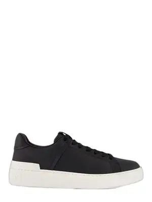 Balmain B-court Leather Sneakers - Black