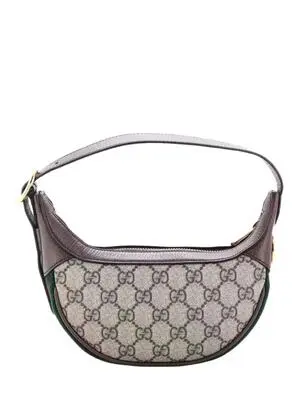 Gucci Ophidia Half Moon Mini Hobo Bag - Brown