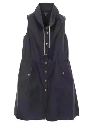 LOUIS VUITTON High-neck Sleeveless Mini Dress - Blue