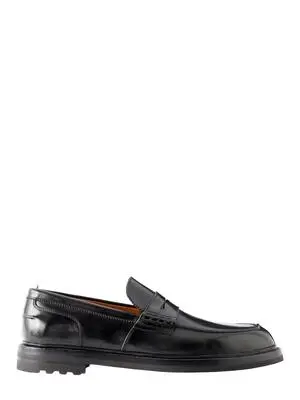 Officine Creative Sax Flexi 001 Leather Loafers - Black