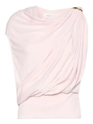 Max Mara Draped Fluid Jersey Top - Powder