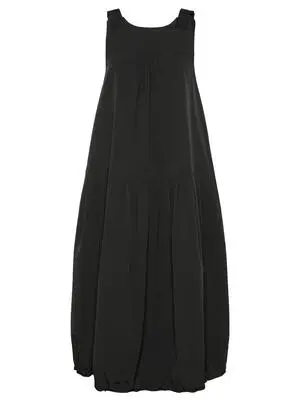 Max Mara Sleeveless Water-repellent Canvas Maxi Dress - Black