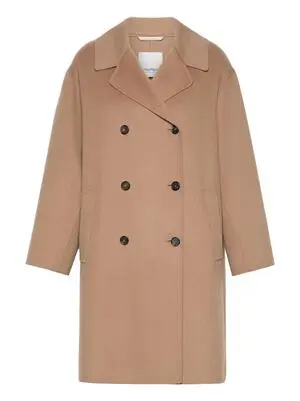 Max Mara Double-breasted Wool Midi Coat - Camel