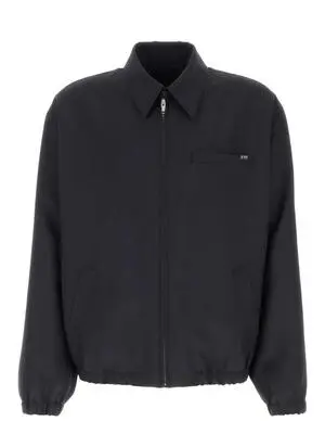 Prada Wool Blend Bomber Jacket - Blue