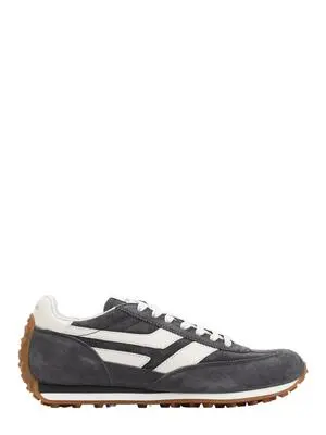 TOM FORD TOM FORD Mick Suede And Leather Sneakers Gray