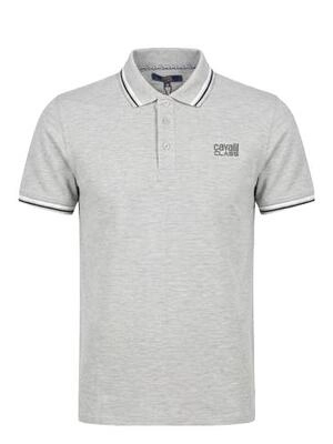Roberto Cavalli Polo Shirt Size Cotton - Grey