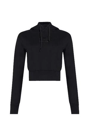 Versace Cotton Hooded Sweatshirt - Black