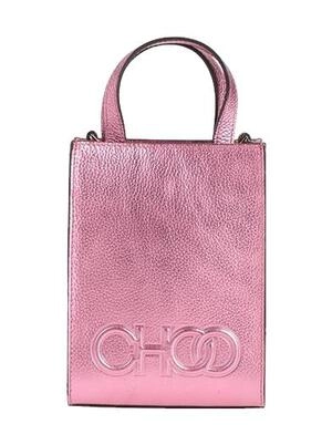 JIMMY CHOO Metallic Leather Mini Bag - Fuchsia