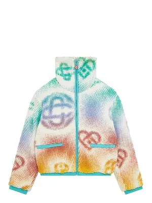 Casablanca Halftone Monogram Fleece Jacket - Multicolor