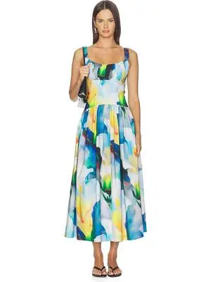 PRABAL GURUNG Prabal Gurung Ruched Waist Yoke Dress