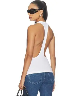 Cotton Citizen The Verona Slim Racerback Tank - White
