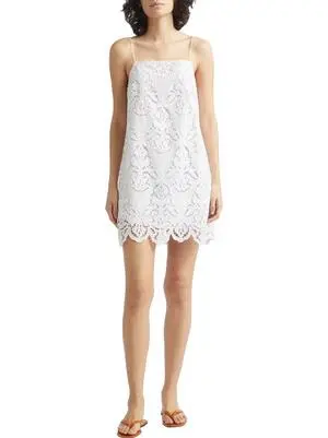 TOCCIN Toccin Olivera Floral Lace Mini Dress
