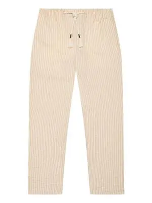 Orlebar Brown Orlebar Brown Sonoran Seersucker Relaxed Fit Trousers Biscuit/latte Stripe