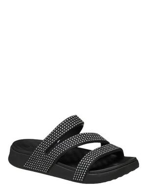 CROCS Getaway Gems Embellished Flip Flop - Black