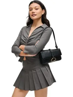 URBAN EXPRESSIONS URBAN EXPRESSIONS HANDBAGS Belina Crossbody Baguette Black