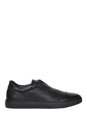 HARRYS OF LONDON Harrys Of London Aaron Deerskin Slip-On Sneakers Black